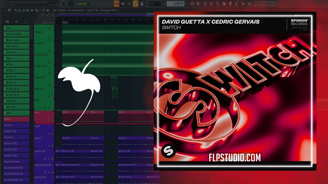 David Guetta & Cedric Gervais - Switch (FL Studio Remake) - YouTube