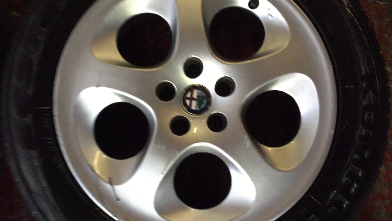 SET OF ALFA ROMEO 156 ALLOY WHEELS WITH TYRES - YouTube