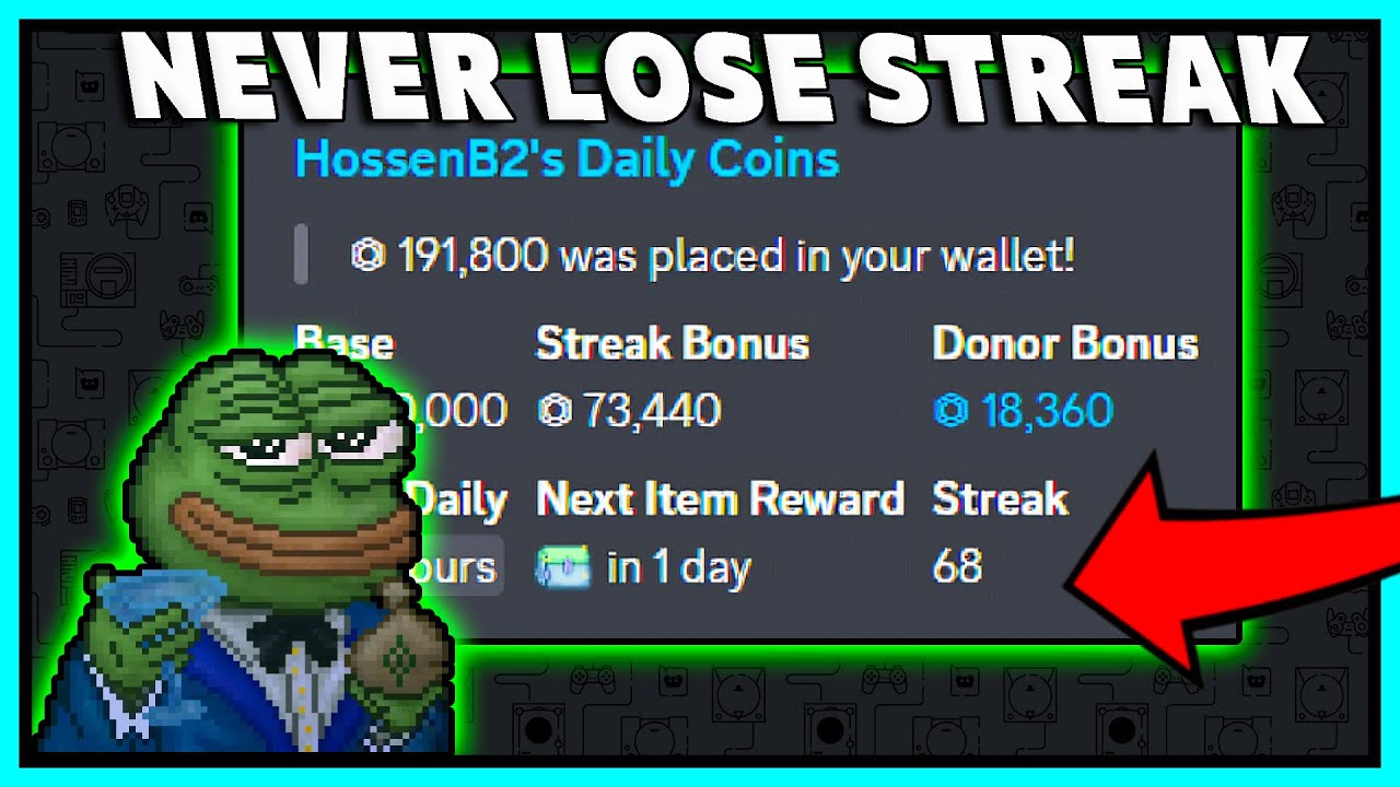 How To Never Lose Your Daily Streak In Dank Memer - YouTube