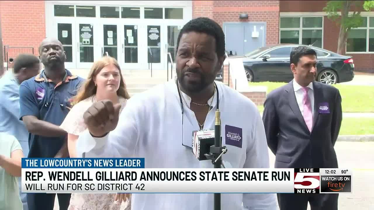 VIDEO: Rep. Wendell Gilliard announce SC senate run - YouTube