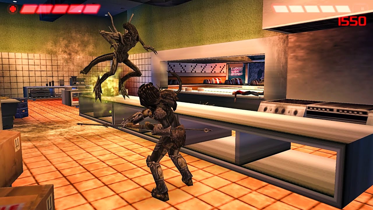 Aliens vs. Predator: Requiem (Video Game) PSP Walkthrough # 7 (BACK ...