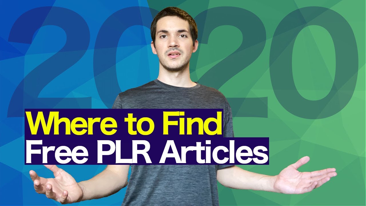 FREE PLR Articles in 2023! - YouTube