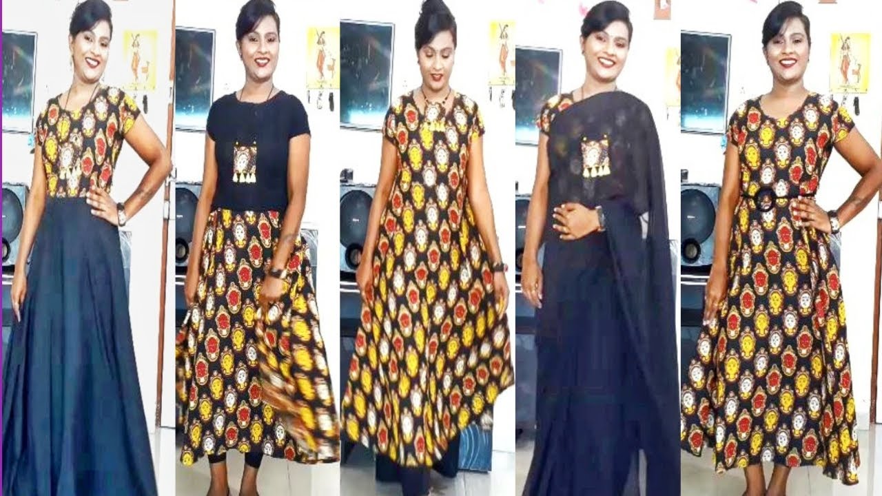One dress many outfits/1 outfits wear in in 7 different style /# ...