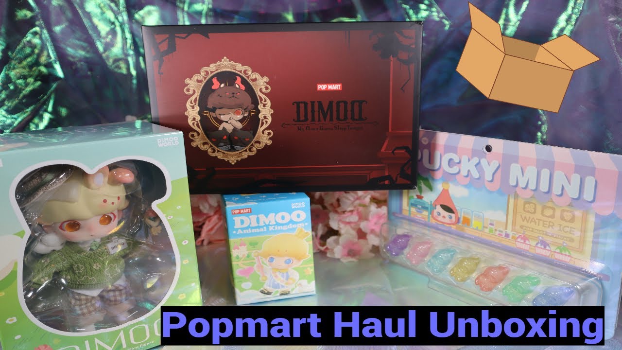 Popmart Haul, Dimoo Unboxing ~Dimoo Holiday Rabbit, Acrylic Puzzle ...