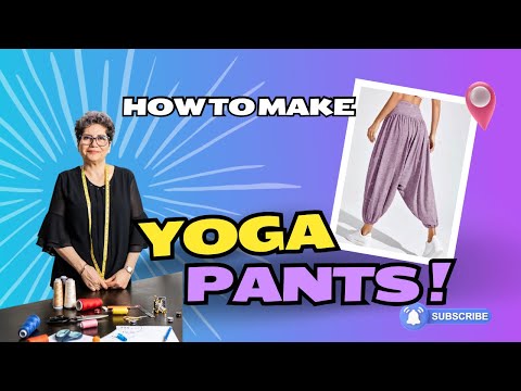 How to sew a yoga pants! Step by step tutorial for beginners !! 