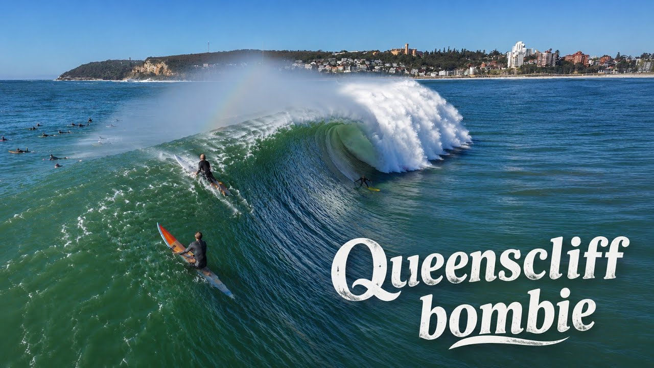 Queenscliff Bombie | Raw Big Wave Surfing Session | Local Surfers at ...
