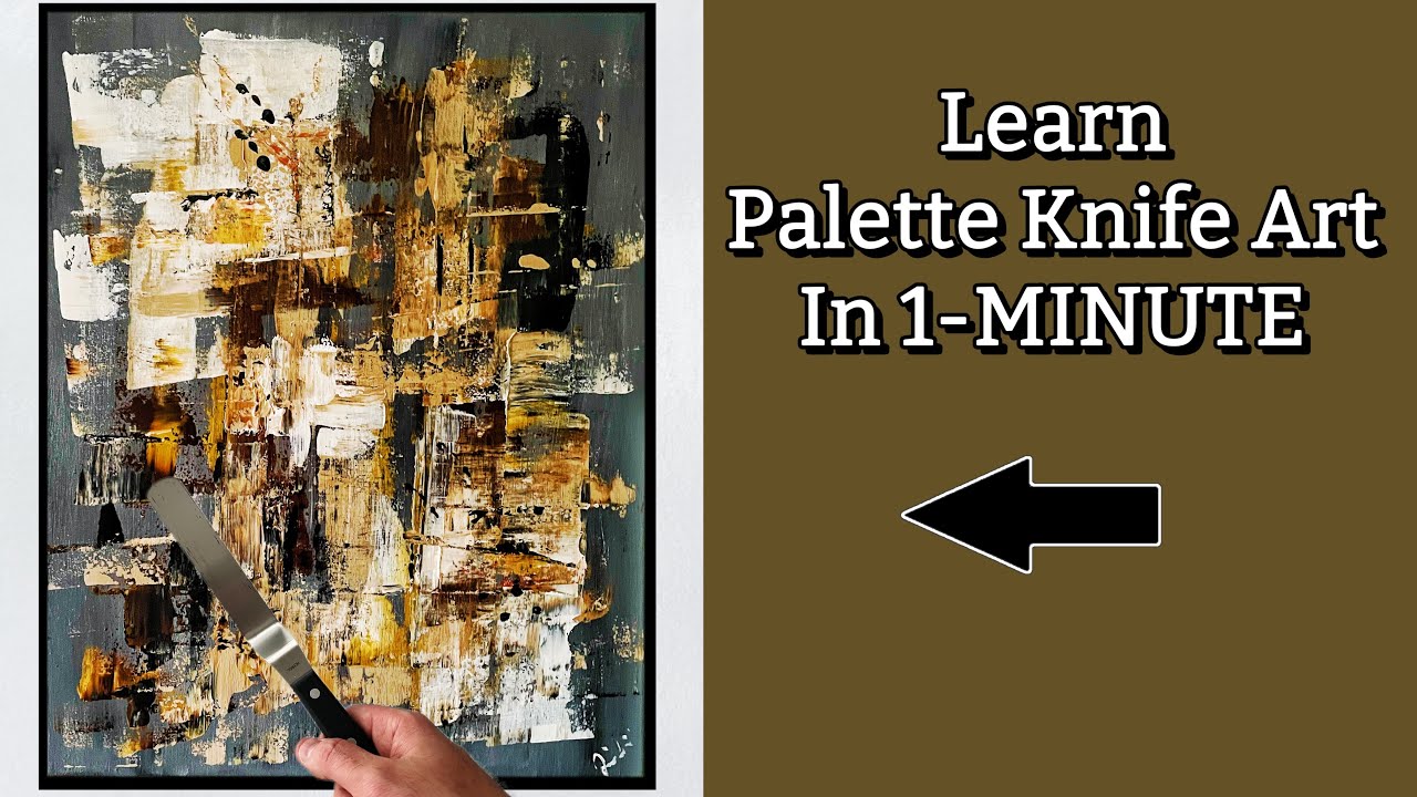 How to Paint Quick Abstract Art | Easy Palette Knife Painting - YouTube