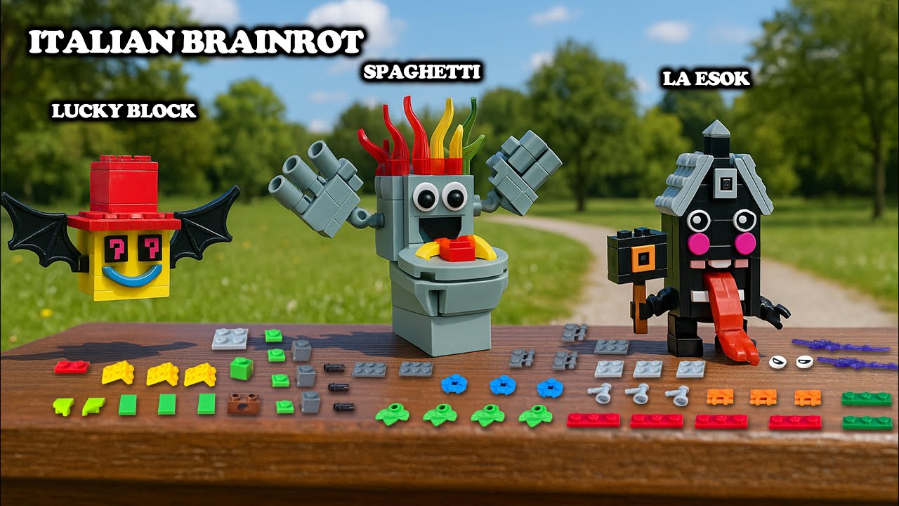 Hunting Lego Italian Brainrot Anomali: Lucky Block | Spaghetti Tualetti | Esok Sekolah | Hai Cu ...