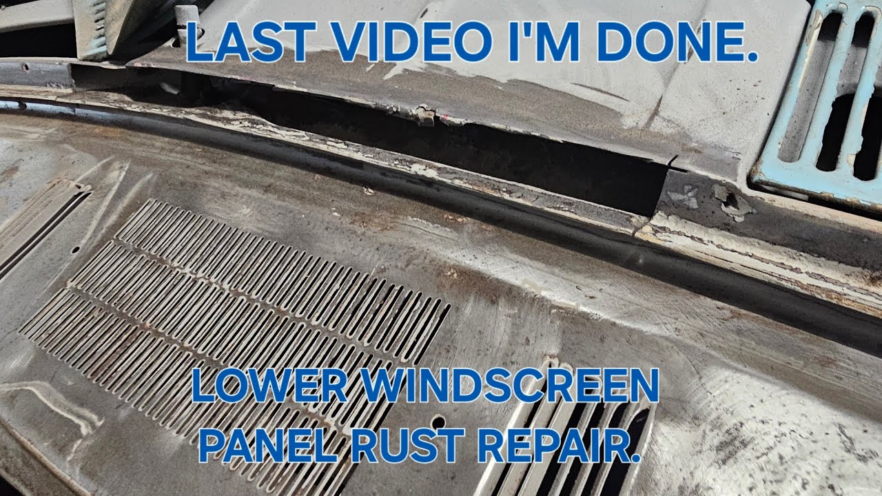 HG Premier station wagon windscreen rust repair - YouTube