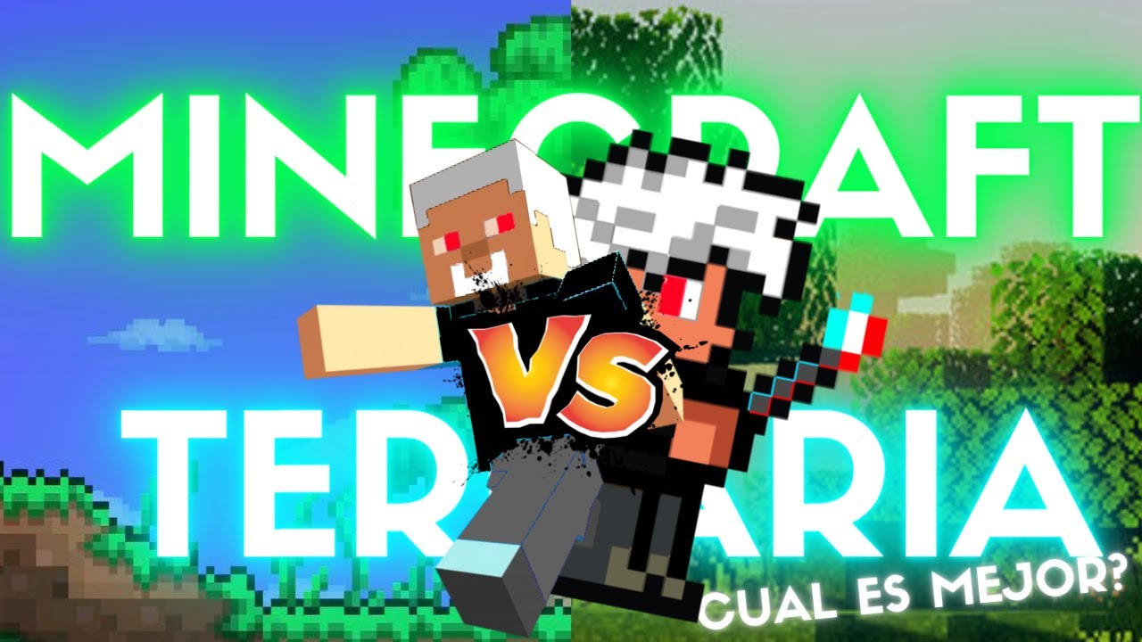 MINECRAFT vs TERRARIA | ¿¡CUAL es MEJOR!? - YouTube