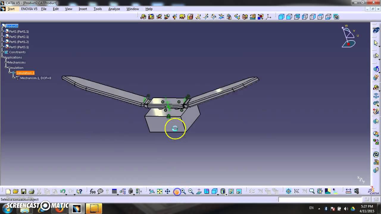 Flapping Wings mechanism - YouTube