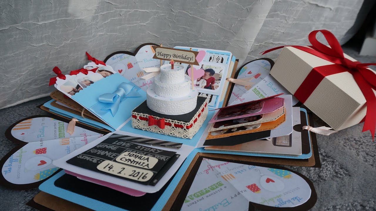 Birthday Surprise Exploding Box - YouTube