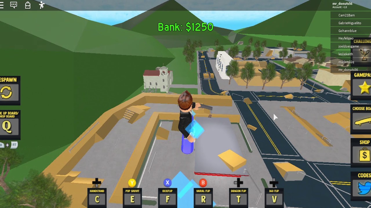 roblox skateboarding super cool trick: jumping of building - YouTube