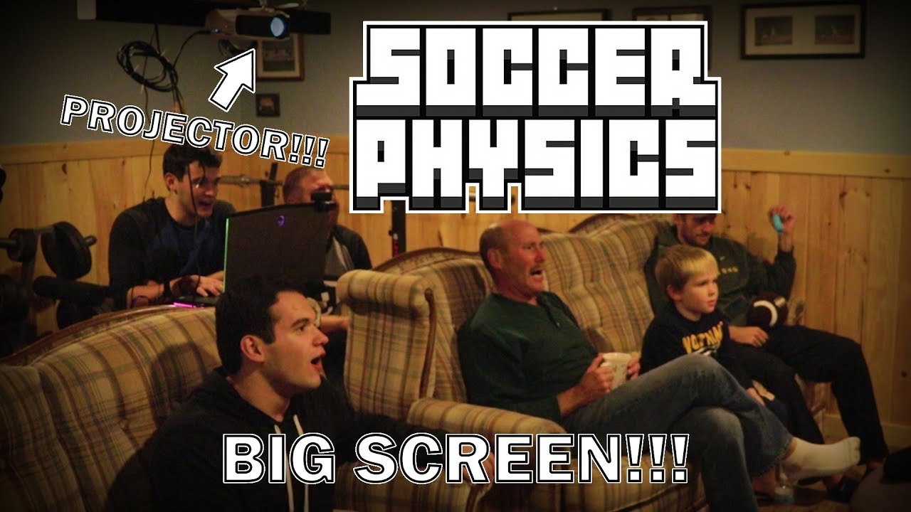 SOCCER PHYSICS ON THE BIG SCREEN!!! | Soccer Physics (Projector) - YouTube
