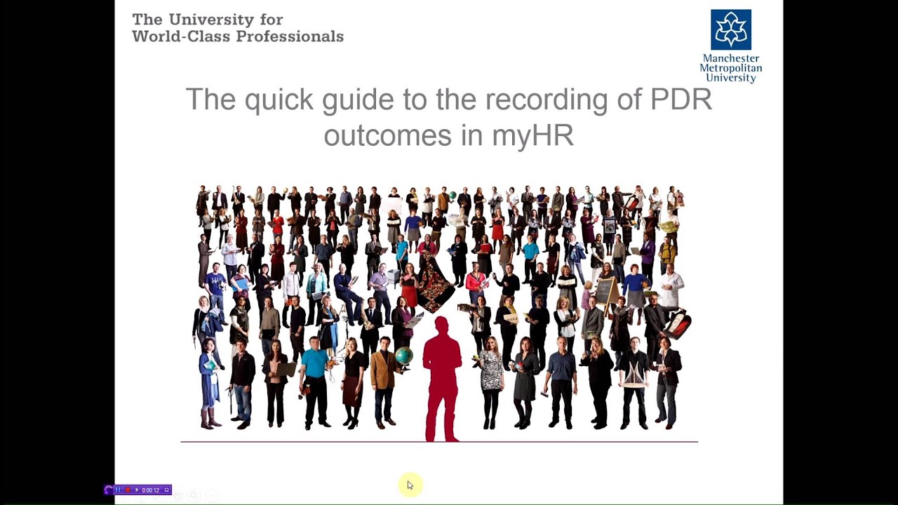 PDR: Recording your PDR Outcomes and Objectives in myHR - YouTube