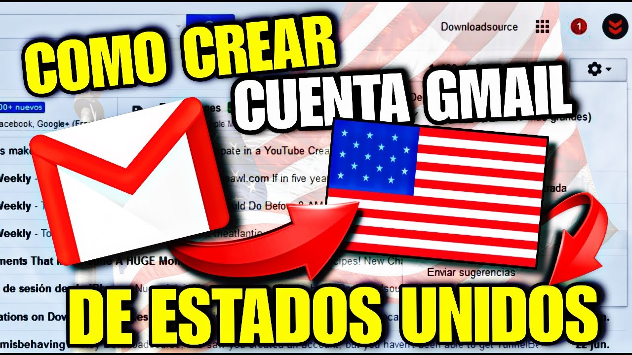 ️ Cómo Crear una Cuenta Gmail de ESTADOS UNIDOS (2024) Correo Gmail USA ...