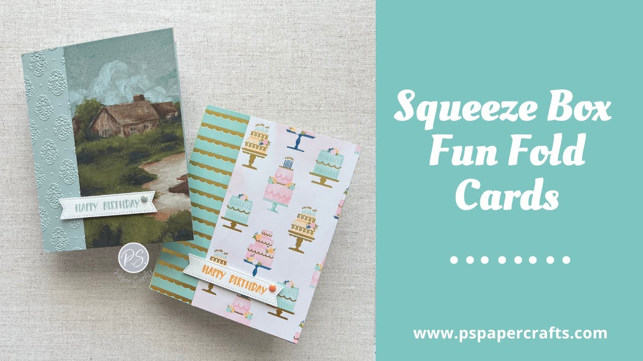 How to make a Squeeze Box Fun Fold Card - YouTube