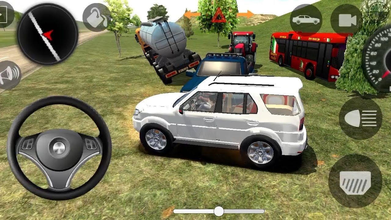 Modified White Tata Safari-Gadi Wala Game |Indian Cars Simulator 3D|Car ...