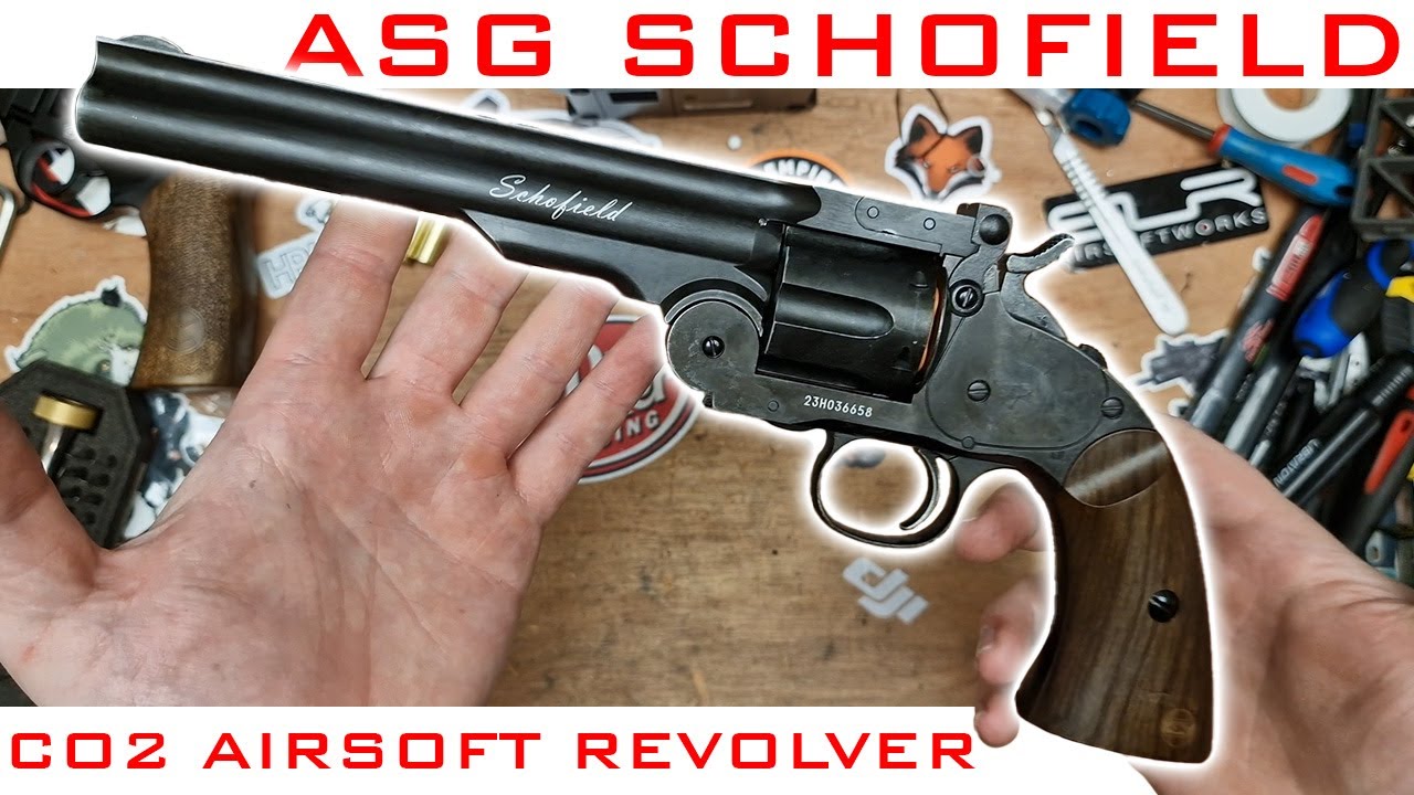 ASG / Wingun Schofield Airsoft Revolver - YouTube