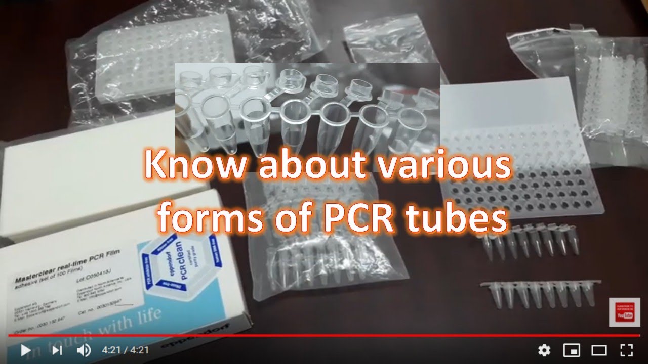 PCR tubes in various forms with and without caps demo - YouTube