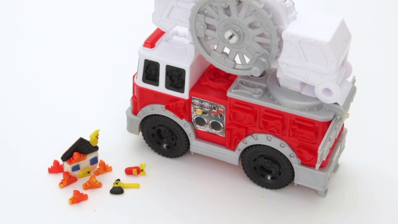 #PlayDoh Guide: Firetruck Toy Unboxing Imagine Fire Rescue Missions ...