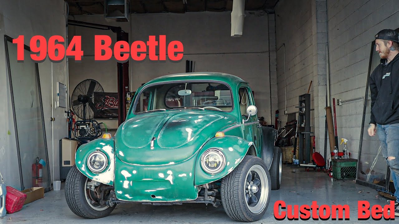 Converting a VW Beetle Into a Truck?! Building a Bed Part 1 - YouTube