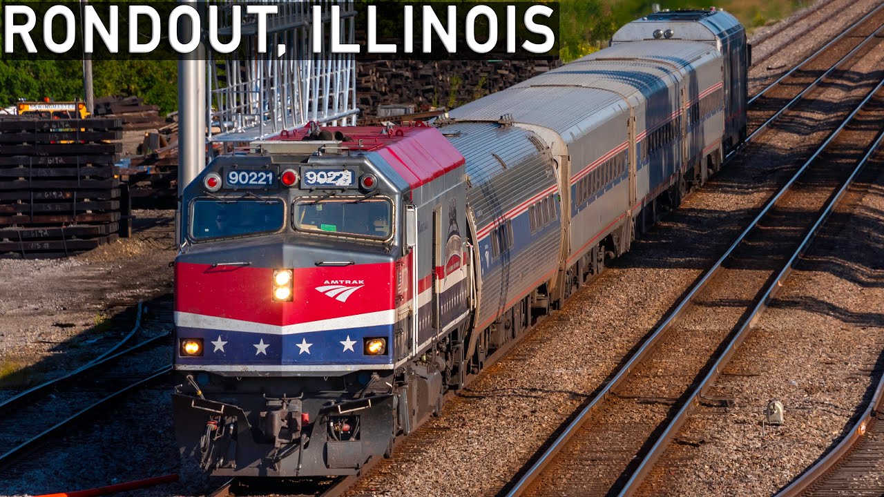 A Busy Day of Trains at Rondout, Illinois - YouTube