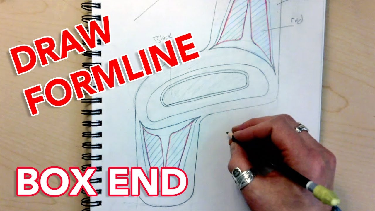 Draw a Formline Box-End Design - YouTube
