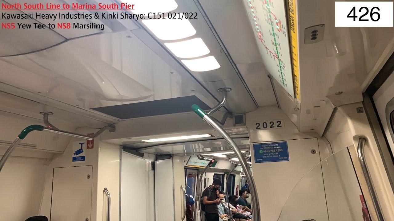 ⁴ᴷ [Severe Flatwheels ???] SMRT Trains, NSL Train Ride [Yew Tee → ...