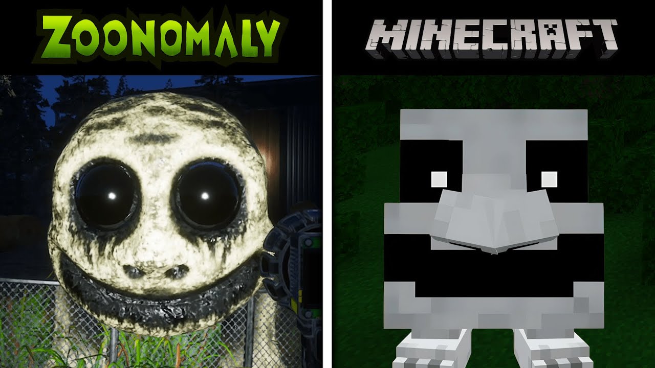 Monster Cow in Zoonomaly VS Minecraft - YouTube