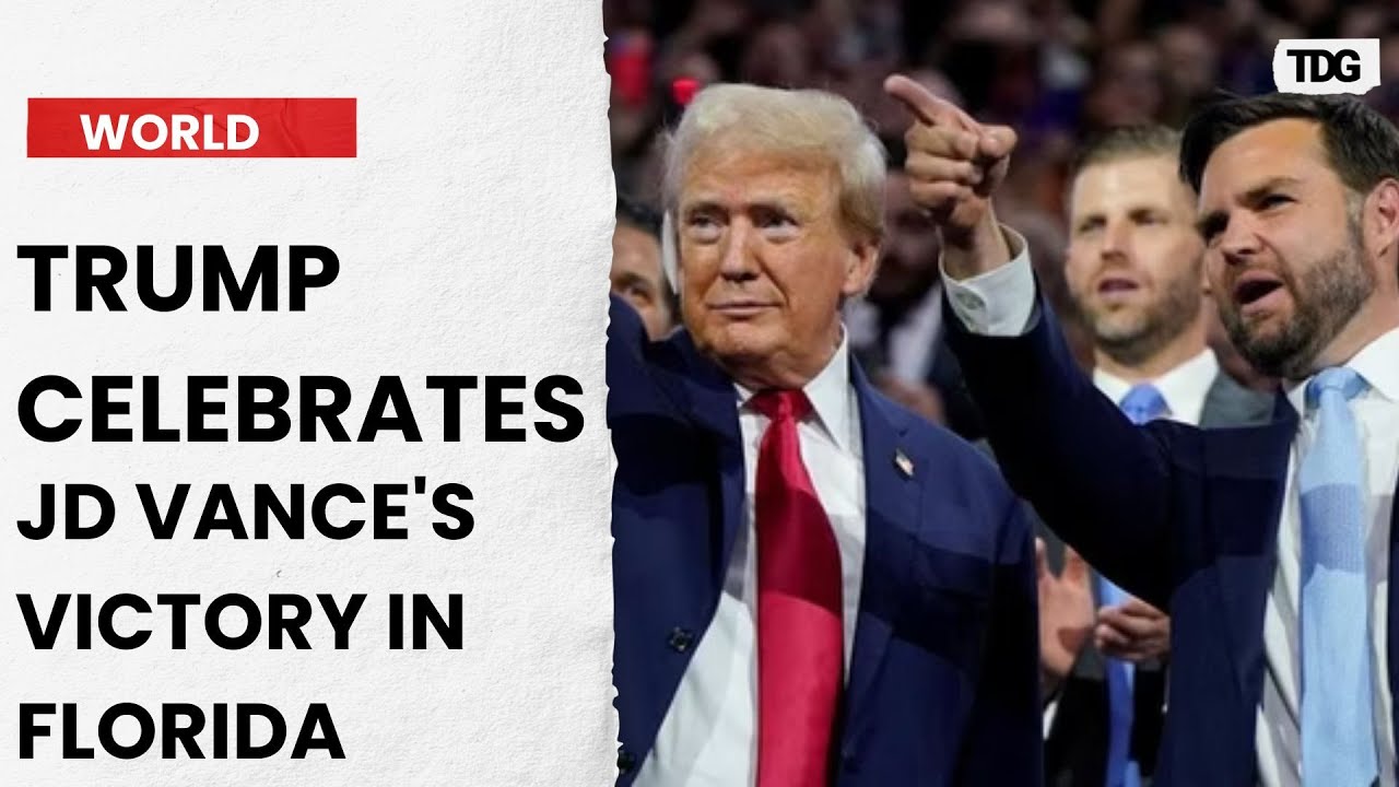 Donald Trump Congratulates Running Mate JD Vance in Victory Speech | US ...