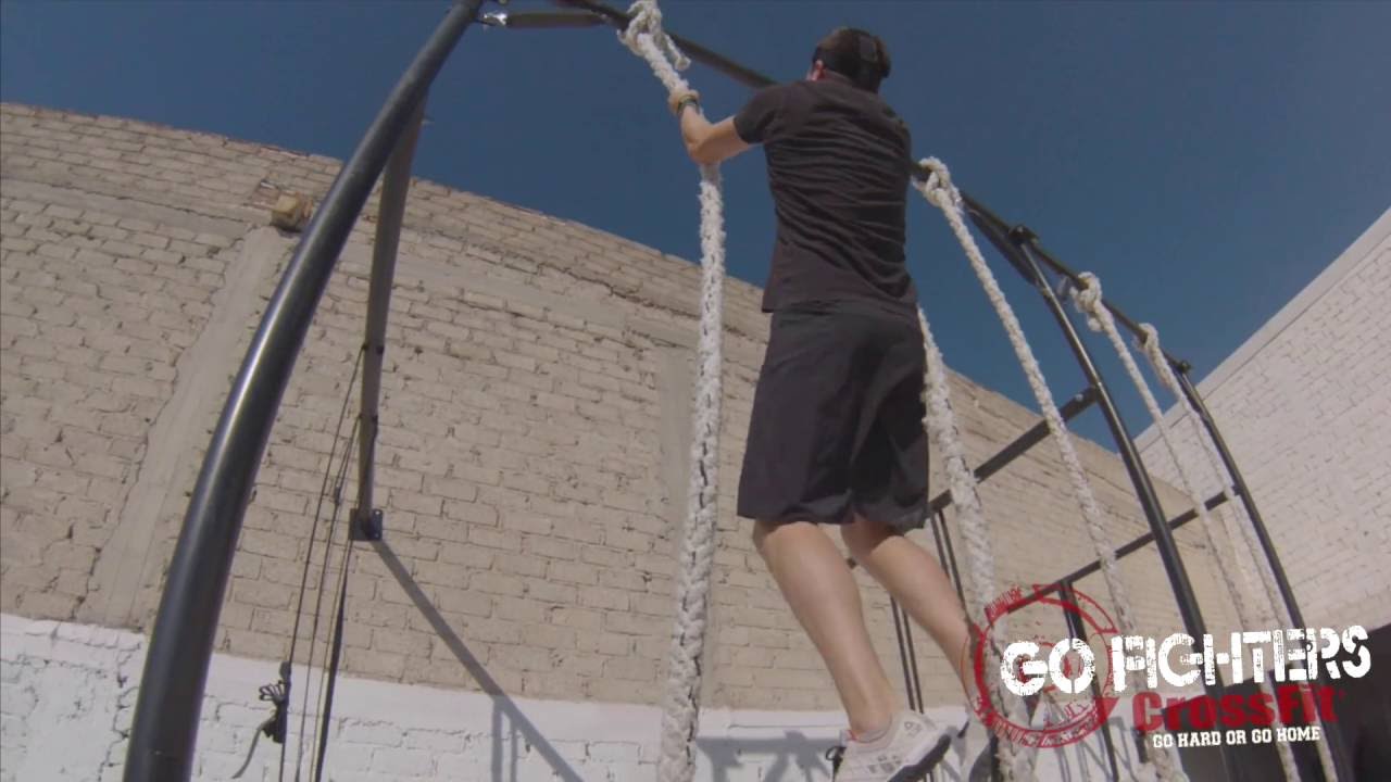 Legless Rope Climb (Go Fighters CrossFit) - YouTube