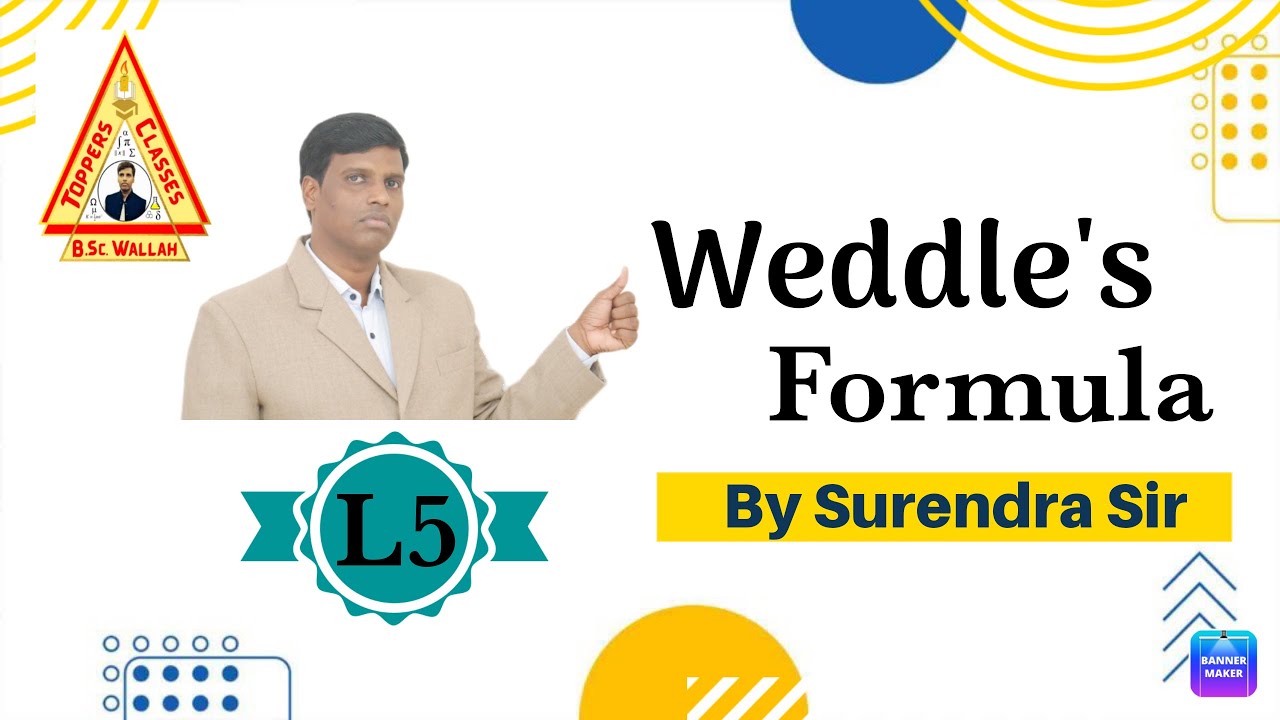 Weddle's formula ll lecture 1 ll - YouTube