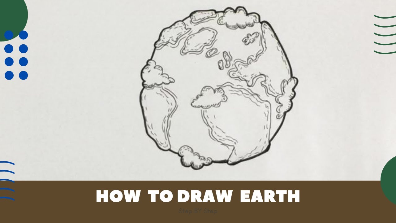 How to Draw Earth Easy - YouTube