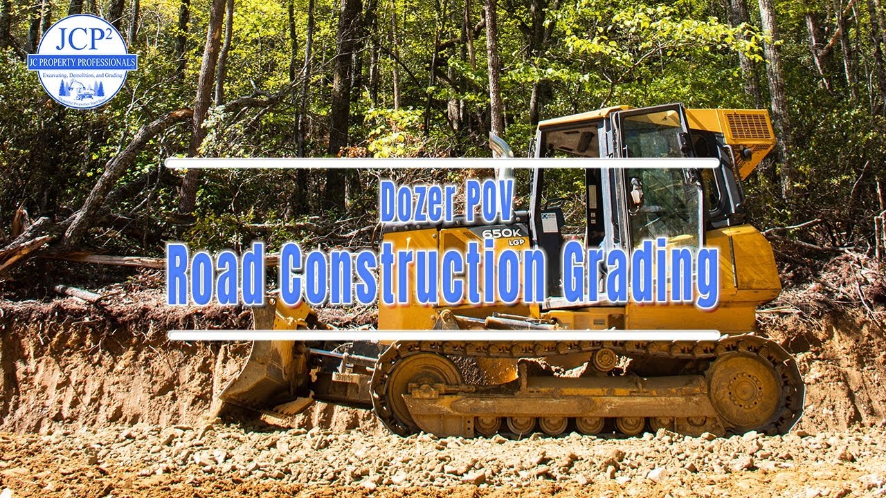 Dozer POV: Road Construction Grading - YouTube
