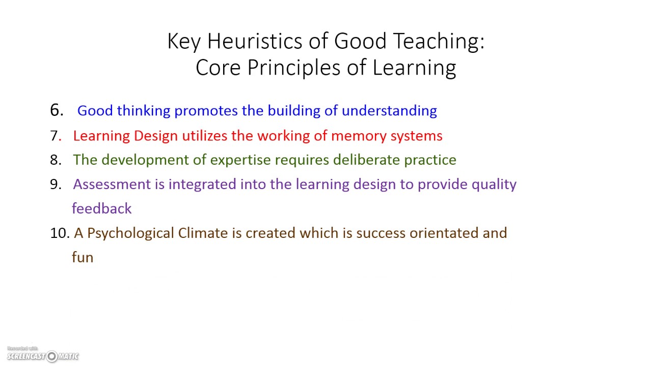 Summary Of Core Principles of Learning & EBT - YouTube