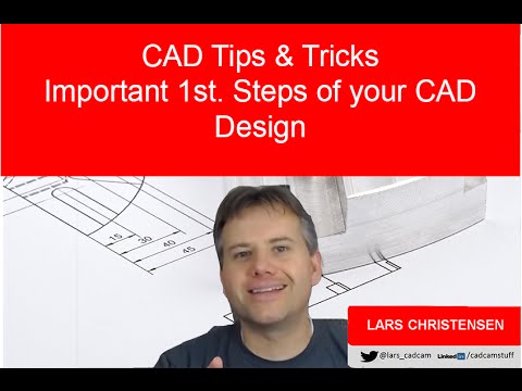 CAD Tip: Important 1st. Steps of Your CAD Design - YouTube