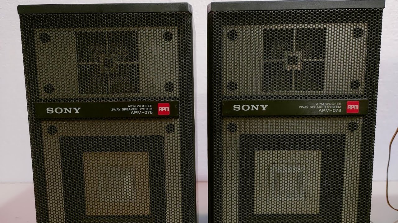 speaker sony APM-078 - YouTube