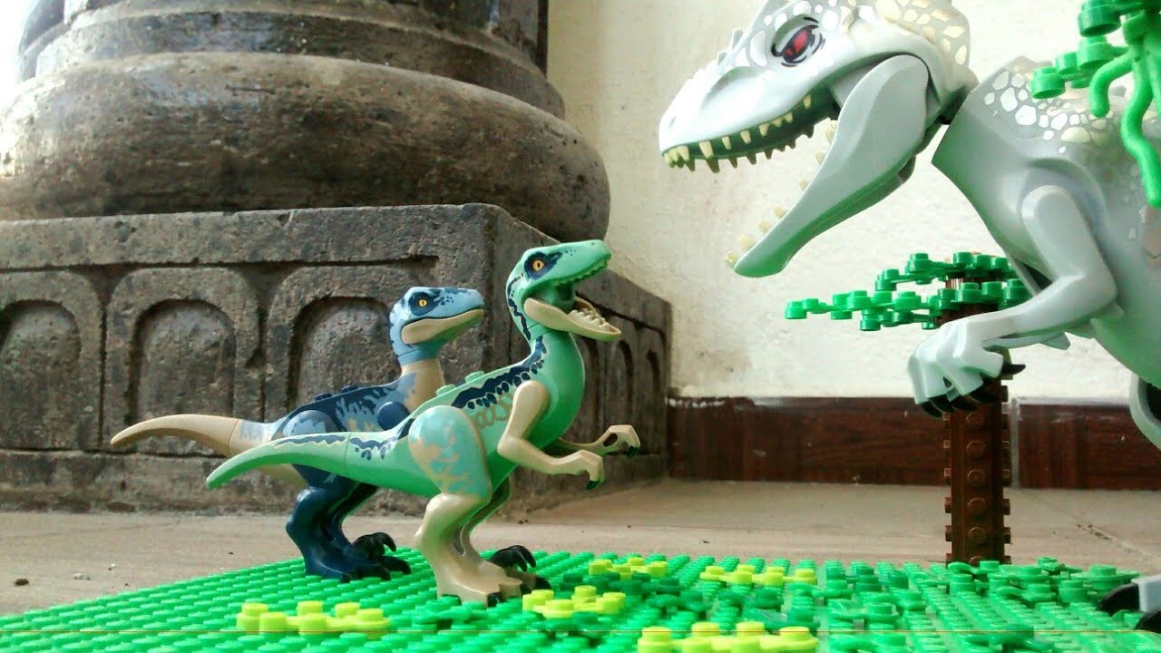 Indominus Rex and the Raptors | Lego Jurassic World MOC - YouTube