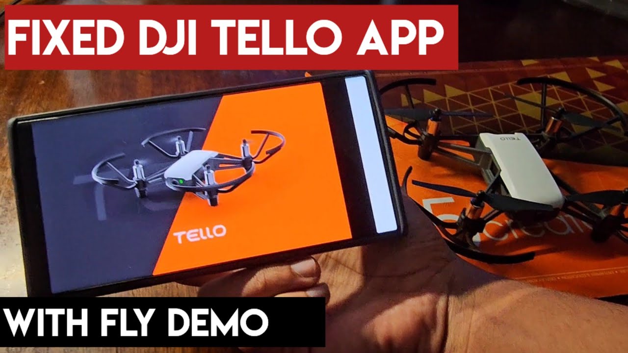 Fixed Dji Tello app not working | full demo download and fly demo - YouTube