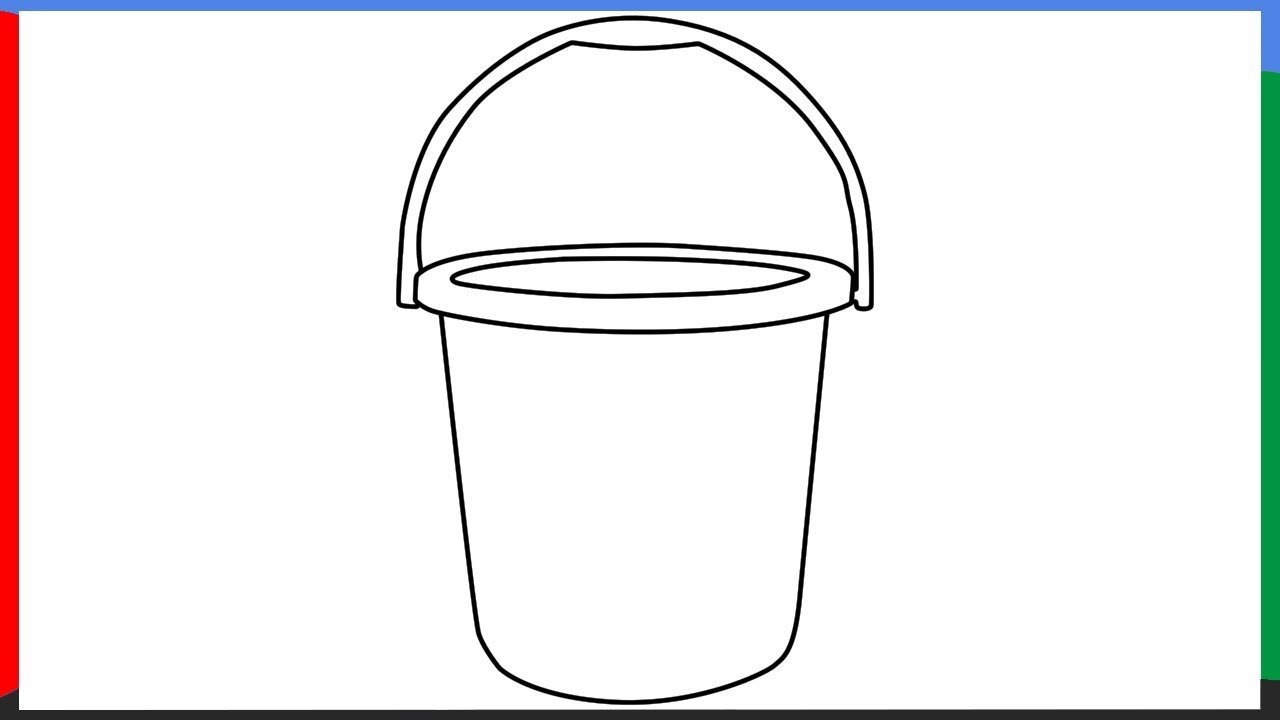 How To Draw a Backet Step by Step for Beginners - YouTube