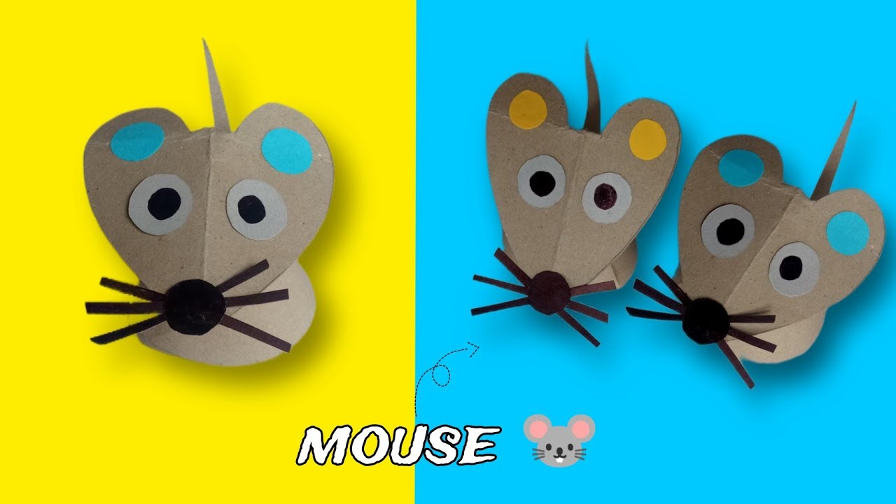 How To Make Mouse From card board | DIY Paper Mouse - YouTube