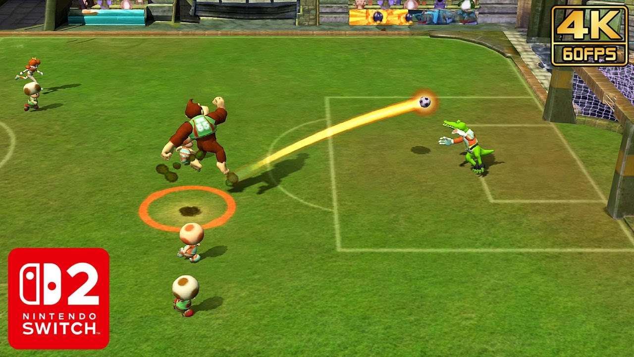 Super Mario Strikers (Switch 2) Donkey Kong "Mushroom Cup" Gameplay ...