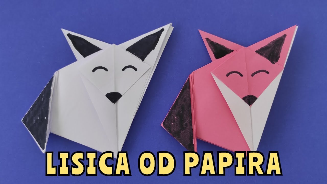 KAKO NAPRAVITI LISICU OD PAPIRA (KORAK PO KORAK) ORIGAMI LISICA - YouTube