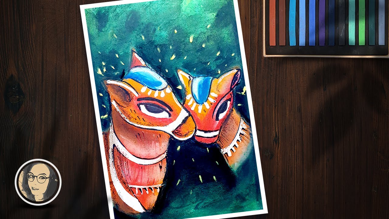 Folk painting for beginners - YouTube