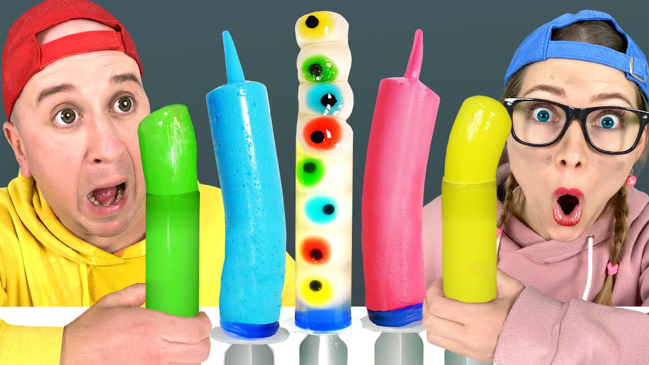 Mukbang Jello Shooter race 틱톡 챌린지 먹방 TikTok Challenge by MIU - YouTube