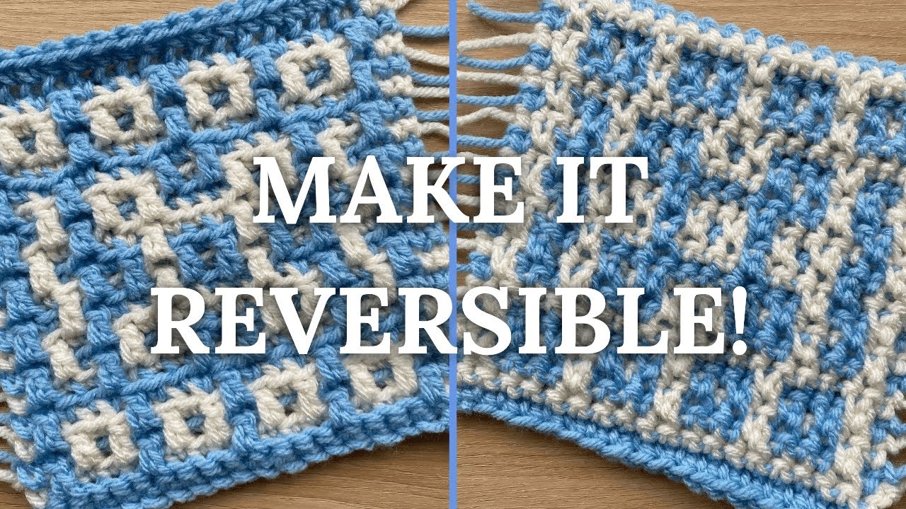 Reversible Mosaic Crochet: Locking Stitch Technique - YouTube