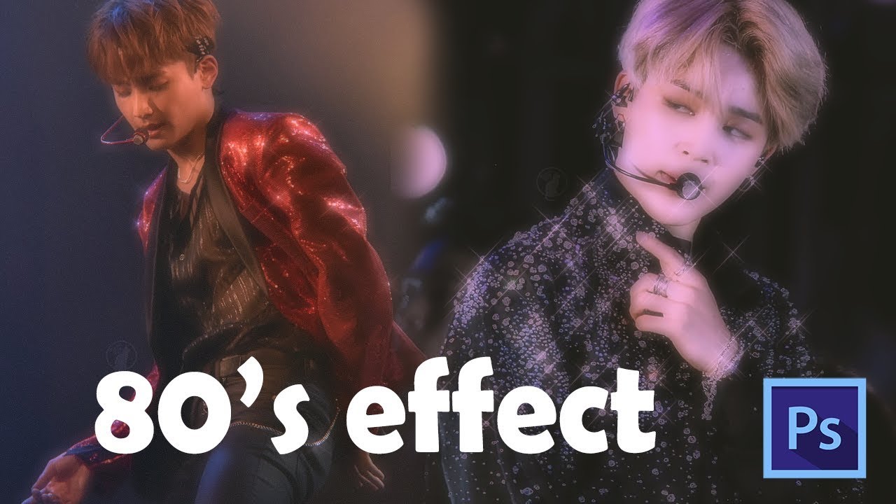 How to make retro 80's edits (using Photoshop) - YouTube