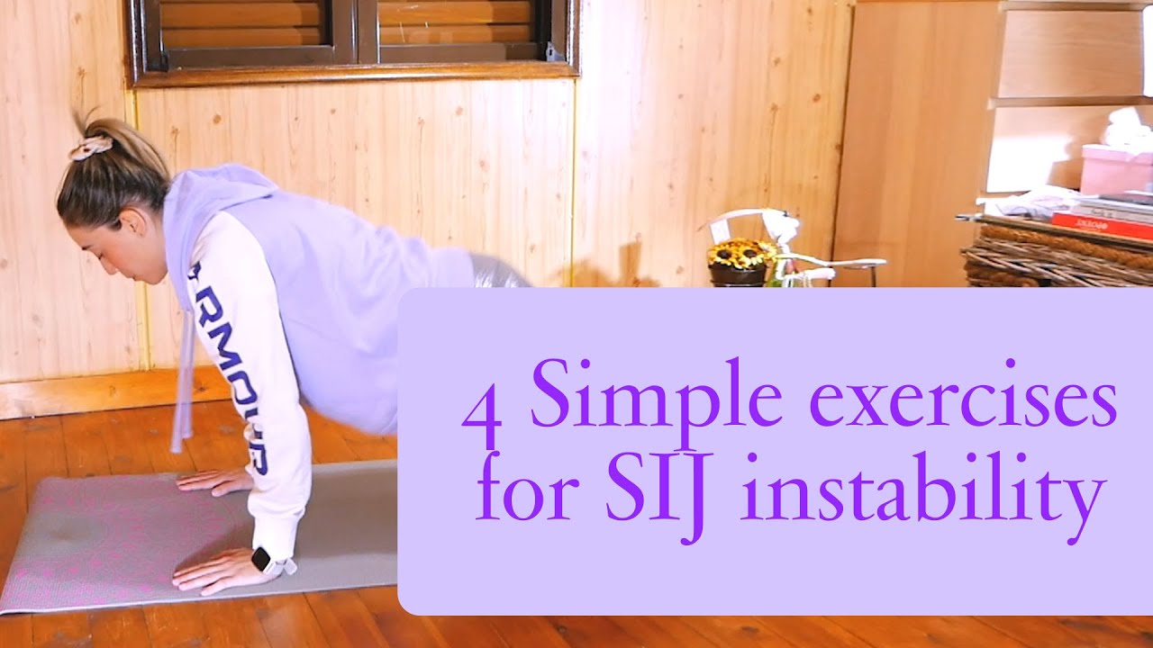 4 Simple exercises for SIJ Instability postpartum - YouTube