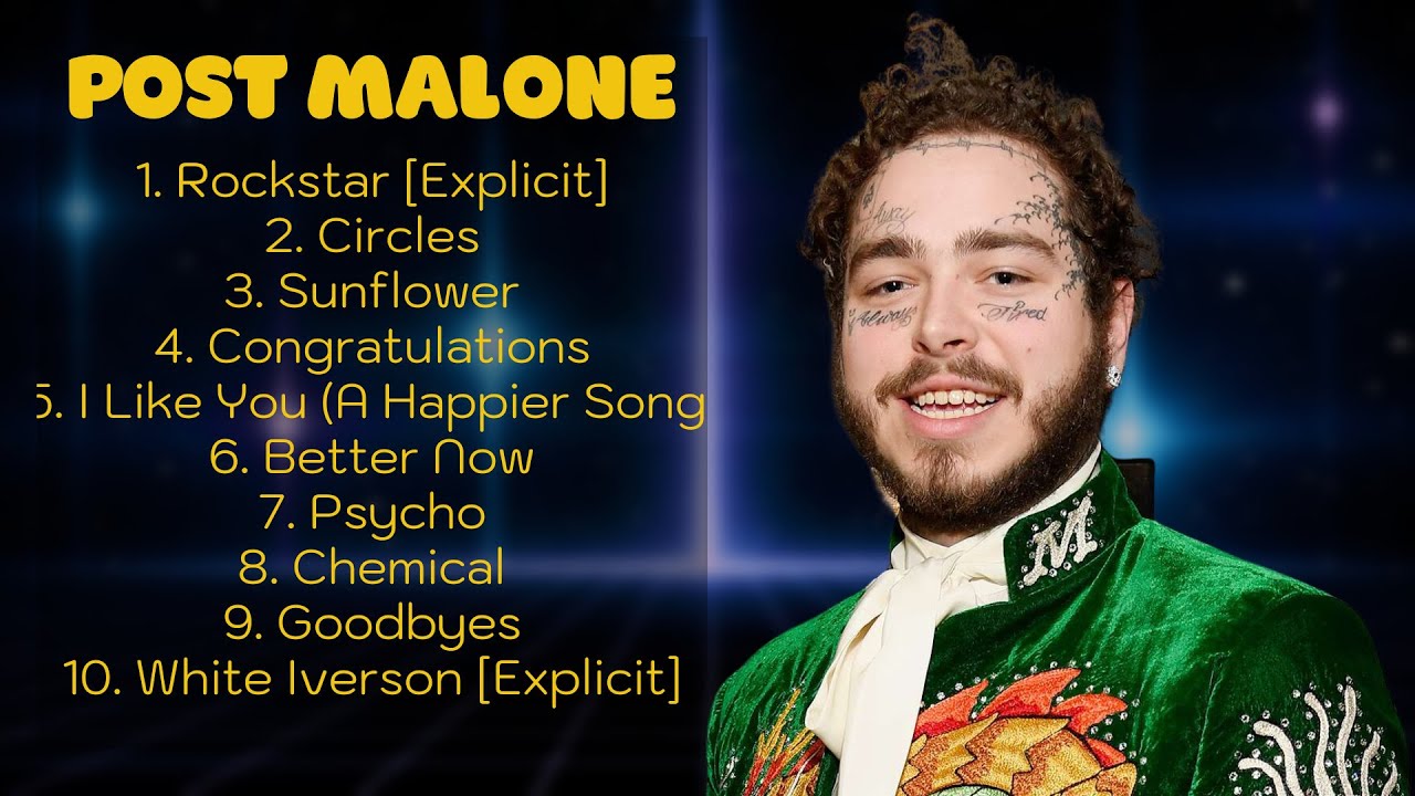 🌿 Post Malone 🌿 ~ Greatest Hits Full Album ~ Playlist 2024 🌿 - YouTube